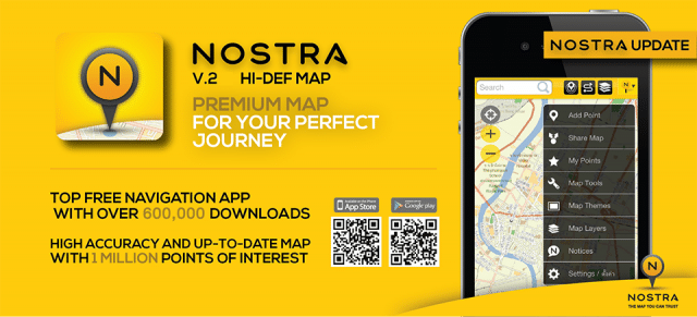 รีวิว: NOSTRA Maps แอพแผนที่สำหรับคนไทย หาอะไรก็เจอ