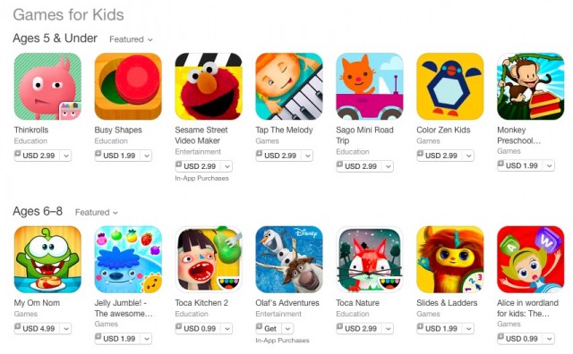 Apple เอาใจผู้ปกครอง เพิ่มหมวดหมู่ใหม่ "เกมสำหรับเด็ก" บน App Store