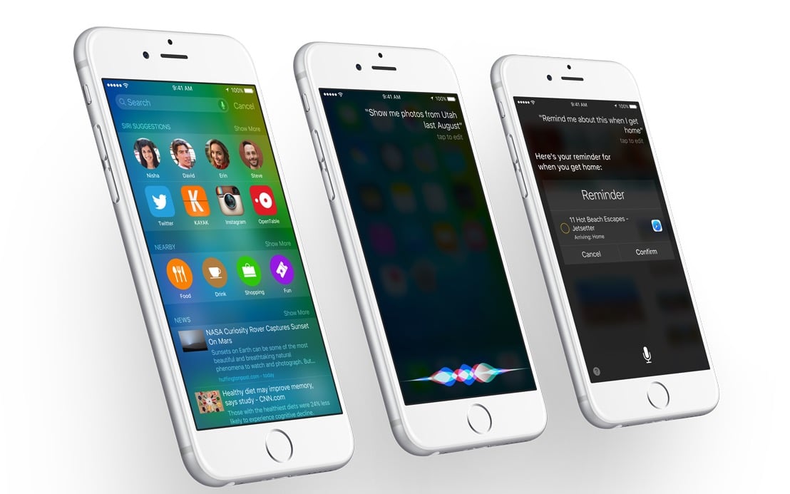 iOS 9 ครองส่วนแบ่งอุปกรณ์ iOS เกิน 60% แล้ว