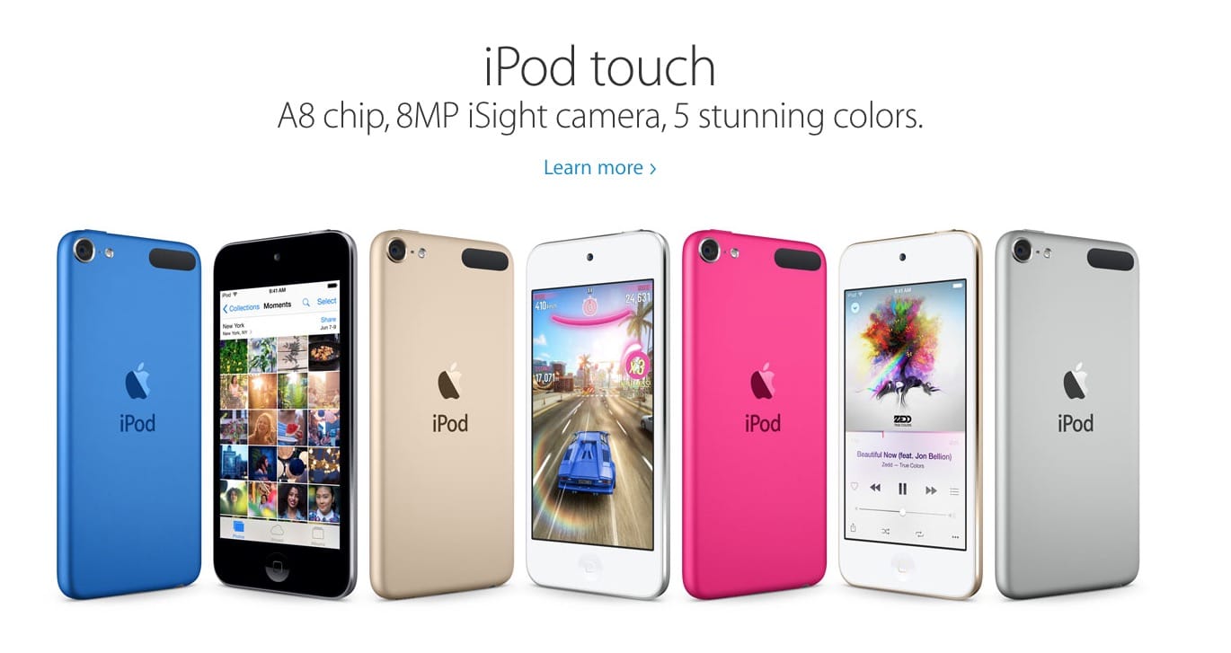 iPod Touch รุ่นใหม่เปิดขายบน Apple online แล้ว!! สเปคเทียบเท่า iPhone 6 ...