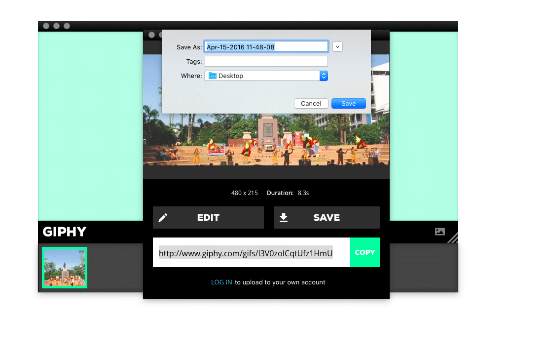 ทำ GIF ไว้เล่นง่ายๆ ด้วยแอพ GIPHY Capture บน OS X