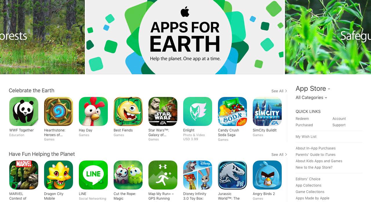 Apple จัดแคมเปญ Apps for Earth เพื่อสนับสนุน WWF เนื่องในวัน Earth Day