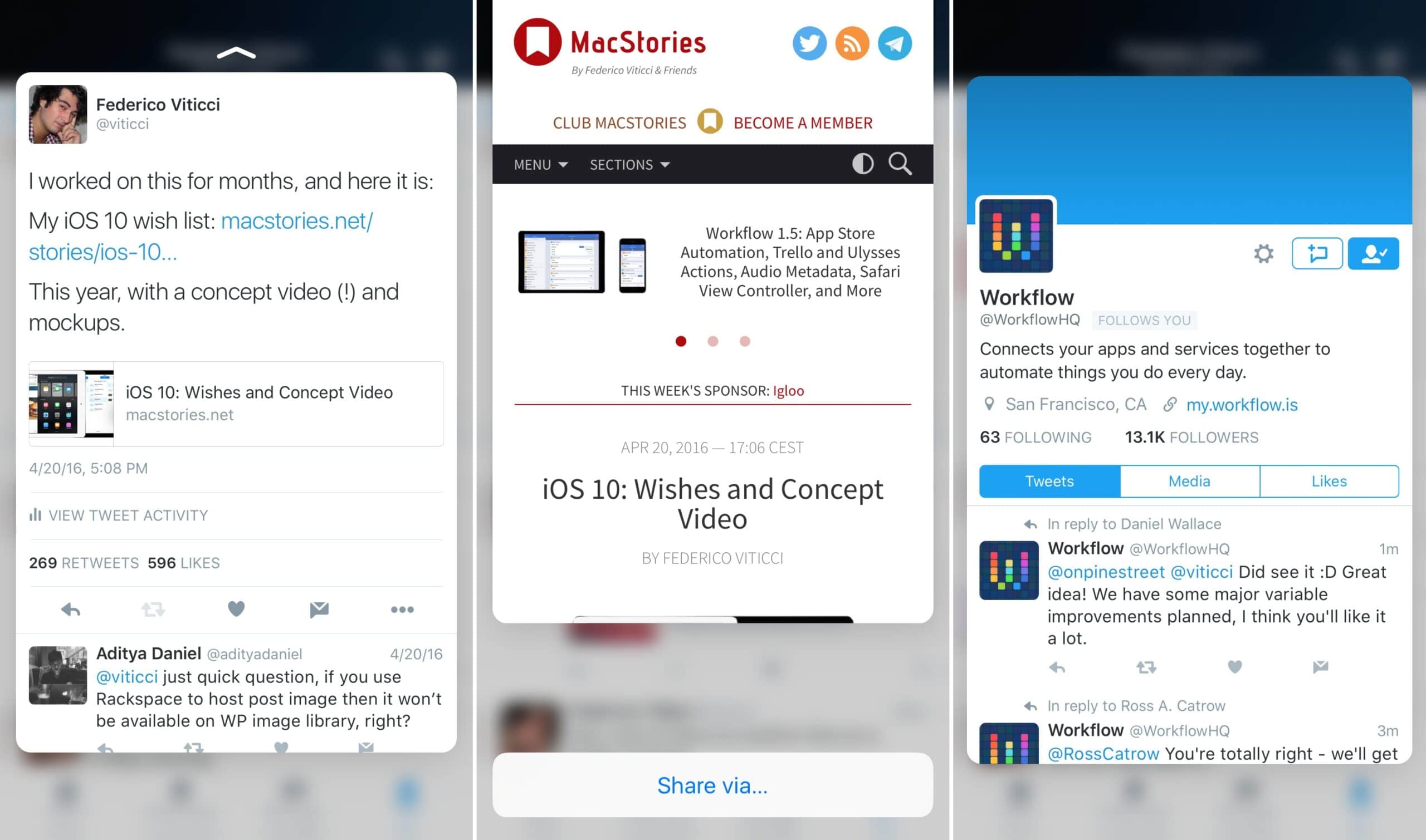 Twitter บน iOS รองรับ Peek and Pop ของ 3D Touch แล้ว