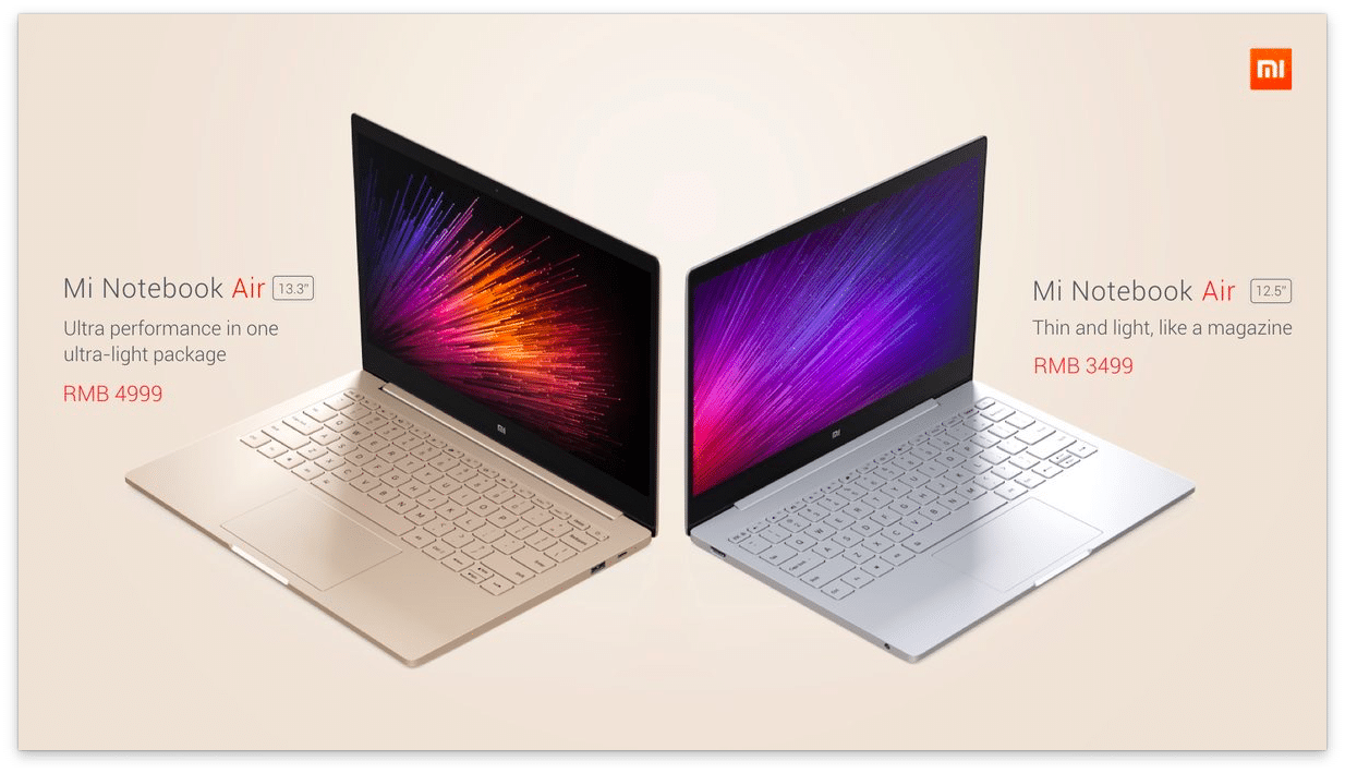 Xiaomi เปิดตัว Mi Notebook Air บางกว่า แรงกว่า และถูกกว่า MacBook Air