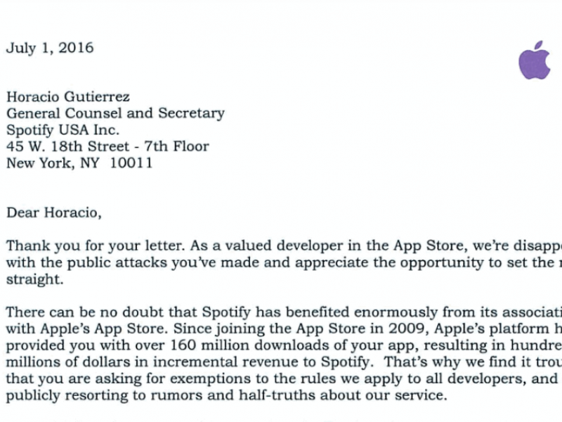 Apple ออกมาตอบโต้! ระบุ Spotify ต่างหากที่พยายามขอสิทธิพิเศษเหนือ ...