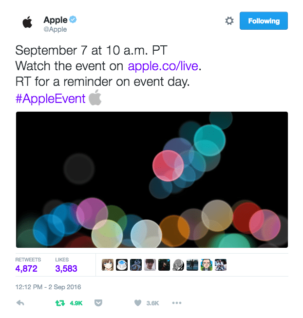 แอปเปิลเปิดบัญชี Twitter แล้วในชื่อ @Apple ไปตามฟอลกันได้