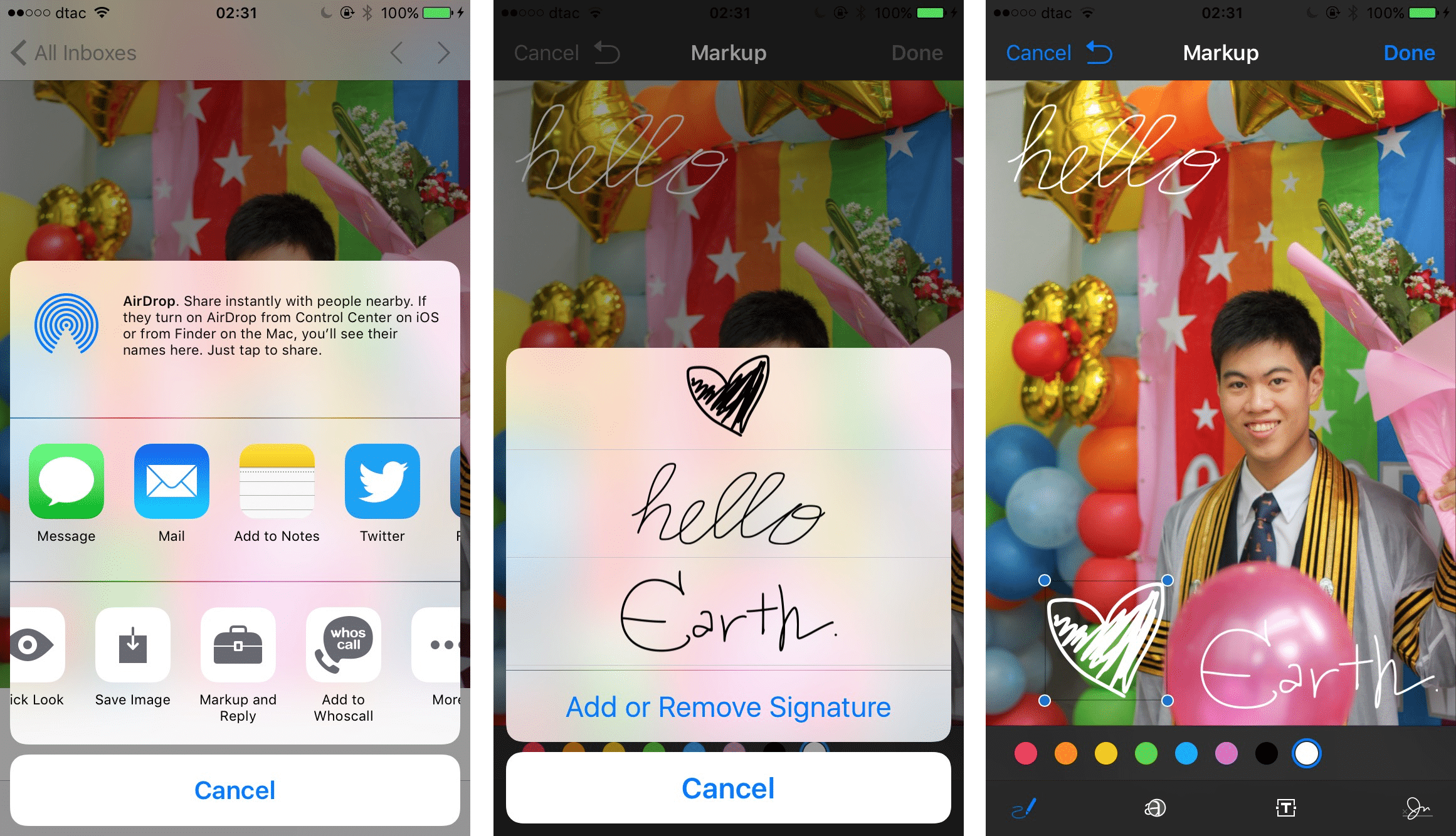 วิธีใส่ลายน้ำ, วาดรูป, ใส่ตัวอักษรบน iOS 10 ง่ายๆ โดยไม่ต้องลงแอพเพิ่ม