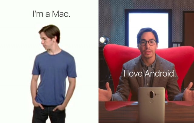Huawei จับพระเอกโฆษณา I'm a Mac มาโฆษณาโน๊ตบุ๊ค PC และมือถือ Android