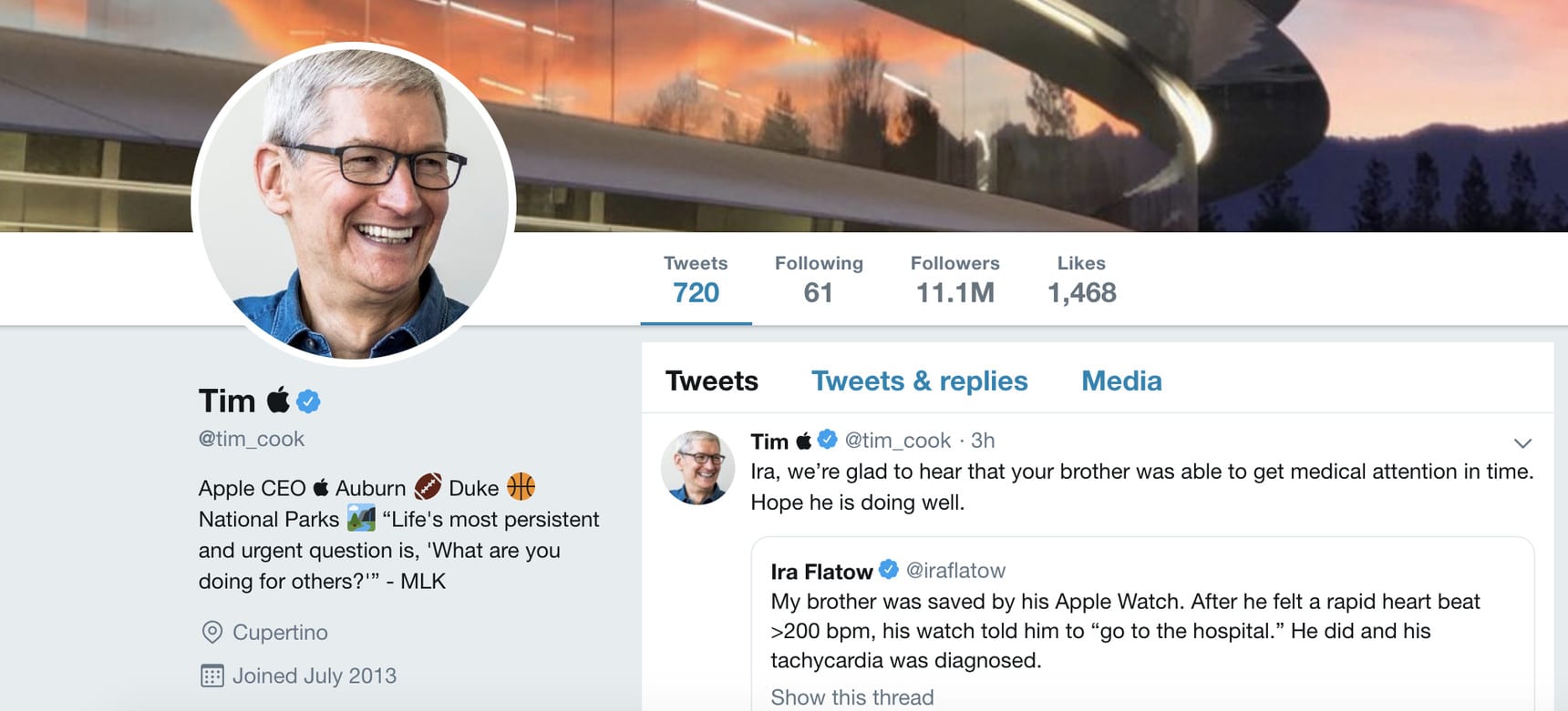 กล้าเรียกก็กล้าเปลี่ยน Tim Cook แก้ชื่อตัวเองใน Twitter เป็น Tim Apple ...