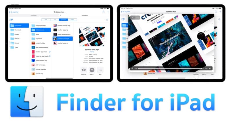 ชมคอนเซ็ป Finder for iPad และ Multitasking ทำงานได้เหมือน Mac เข้าไปทุก ...