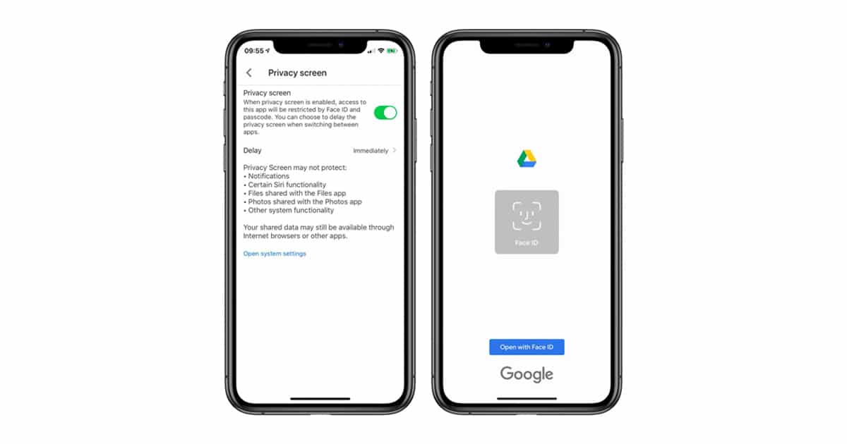 แอป Google Drive บน iOS เพิ่มความสามารถการปลดล็อกด้วย Face ID, Touch ID ...