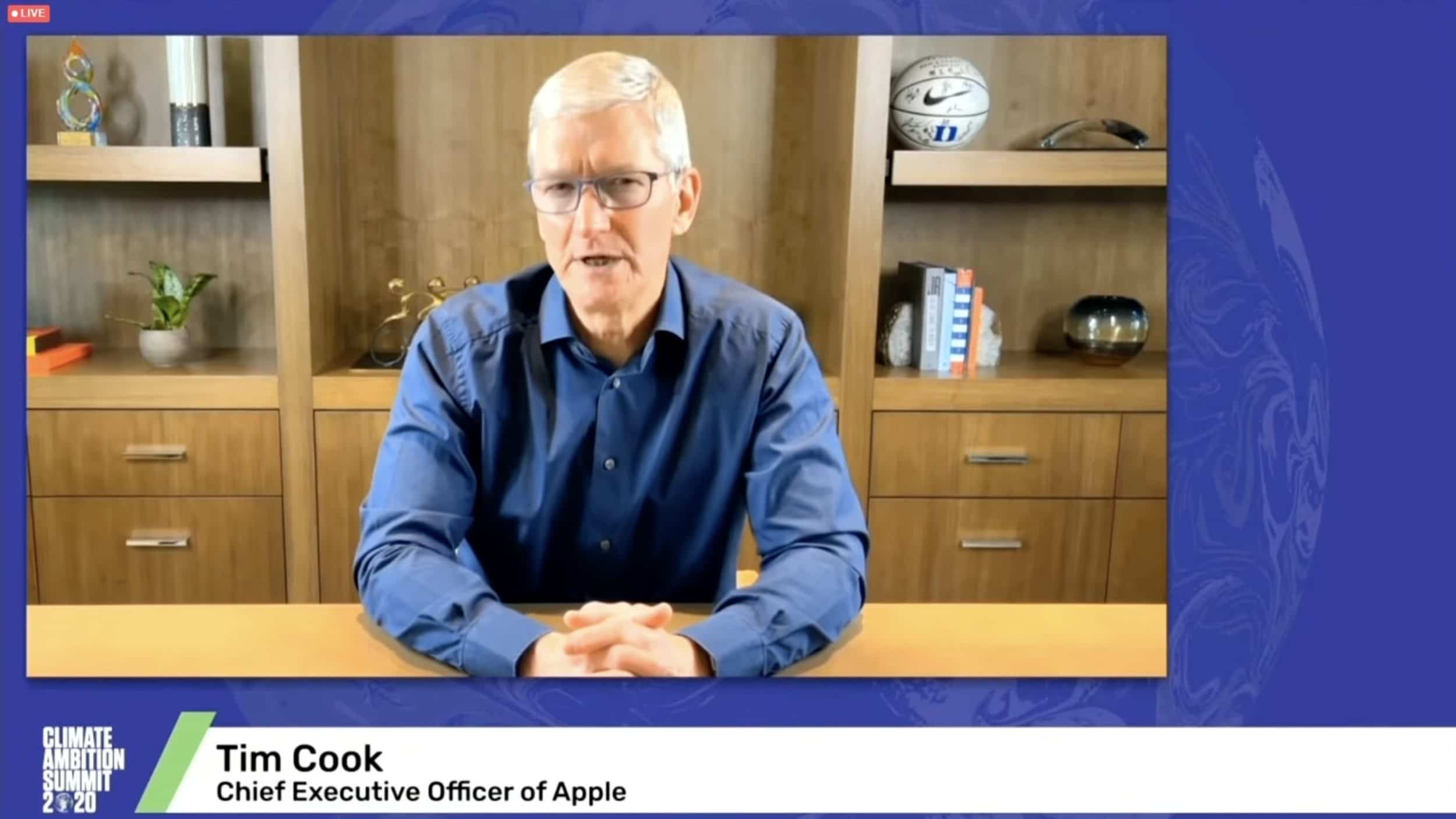 Tim Cook เรียกร้องให้โลกเปลี่ยนไปสู่ "Carbon-neutral Economy" ในสุนทร ...