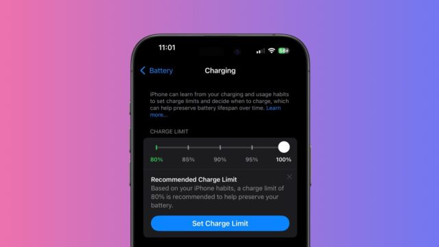 Apple เพิ่มตัวเลือก 'Charge Limit' ใหม่! จำกัดการชาร์จที่ 85%, 90% และ 95%
